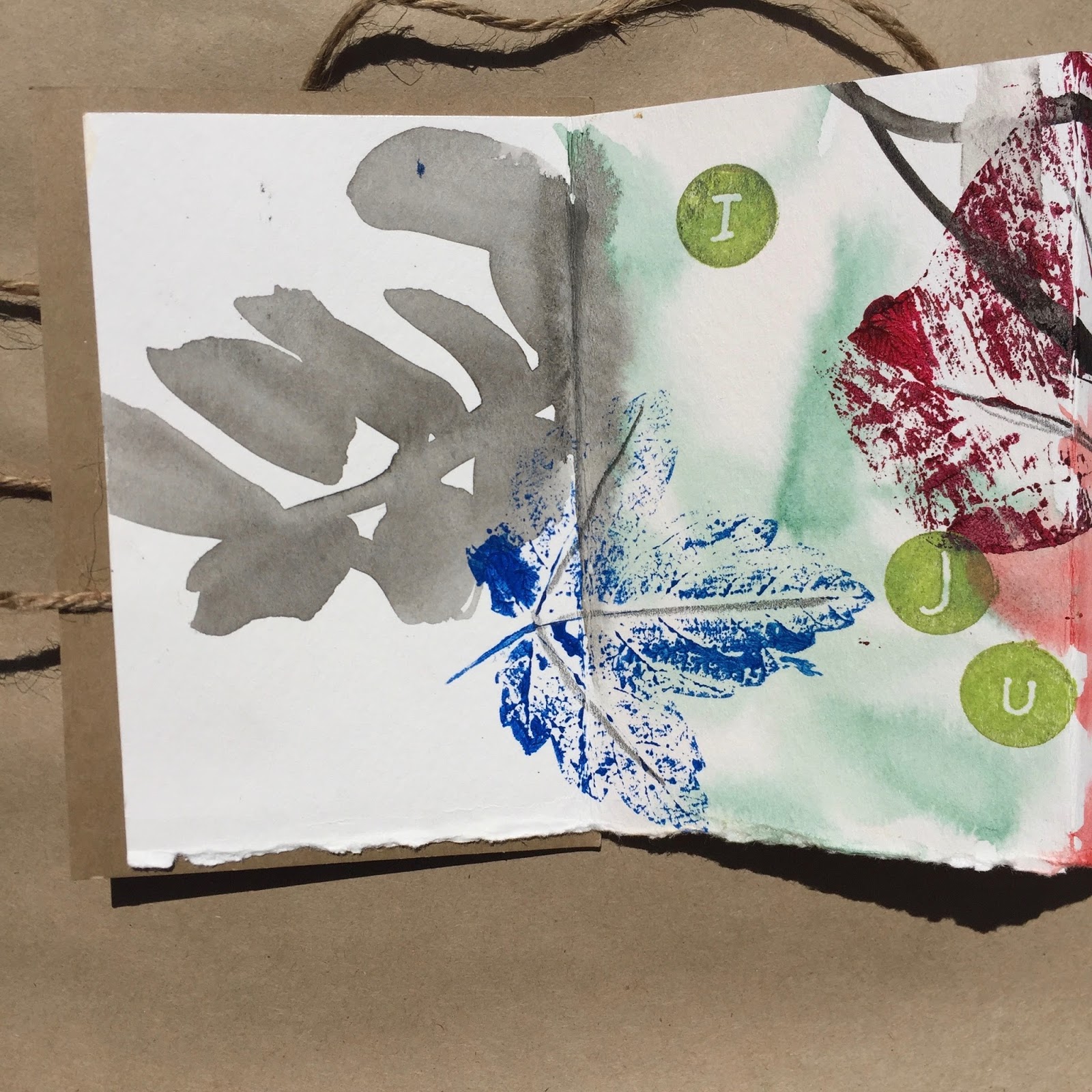 Doodlebug Dabblings: creating a fold out nature book