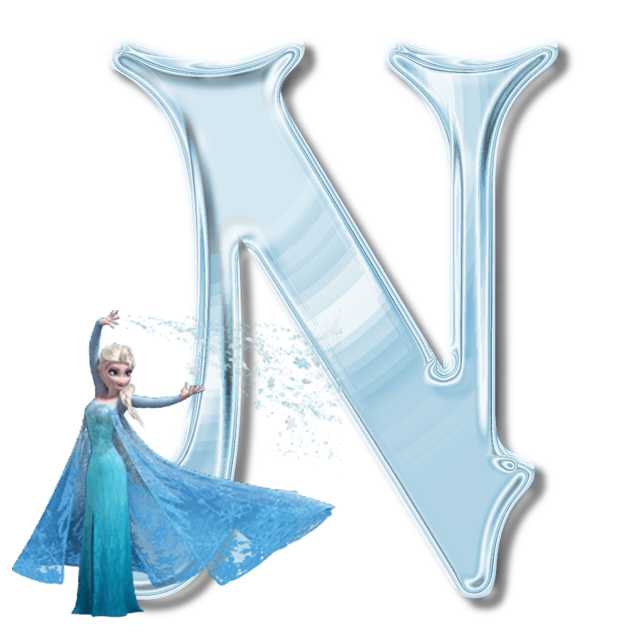 Alfabeto de Elsa de Frozen Congelando las Letras. - Oh my Alfabetos!