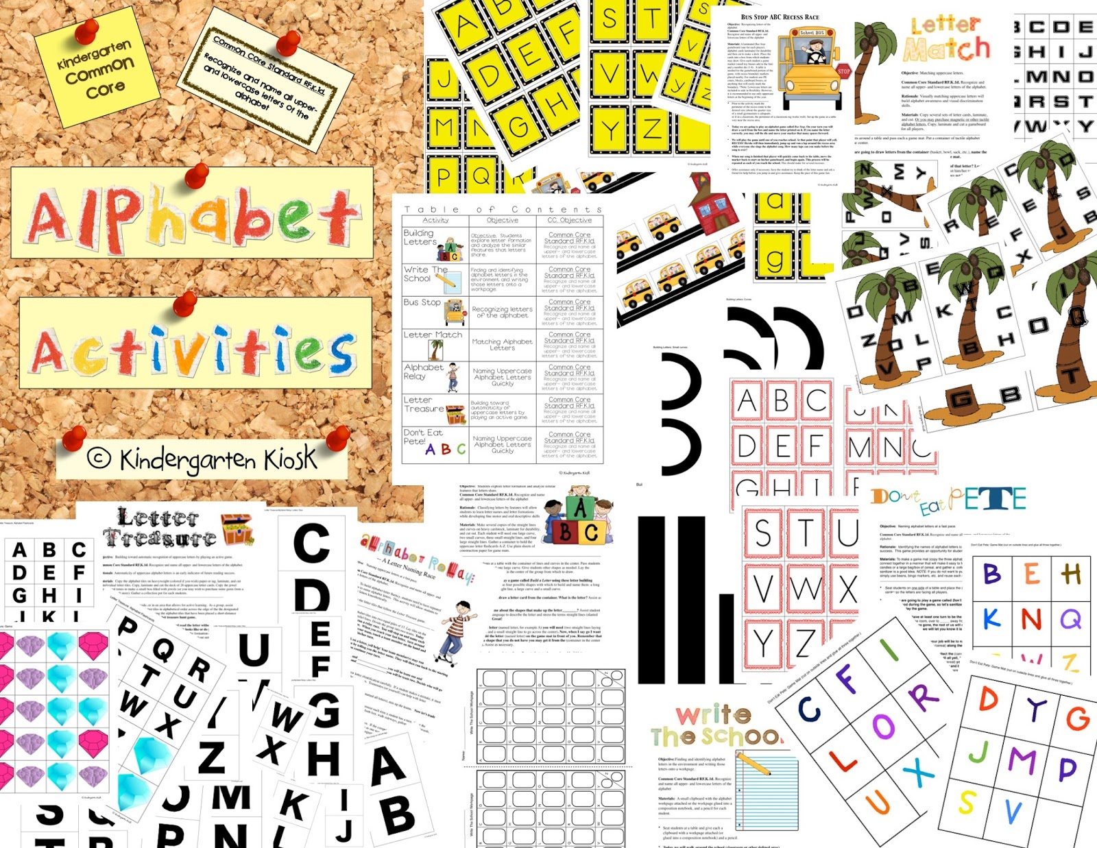 Kindergarten Kiosk: Alphabet Lessons: Strategically Linked to the ...