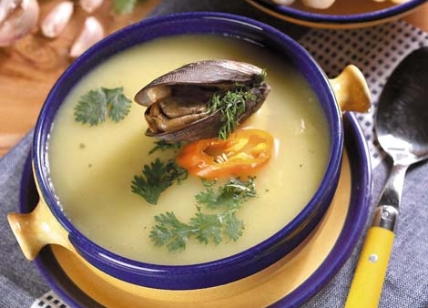 SOPAS PERUANAS * PERUVIAN SOUPS: SOPA DE CHOROS / Muscheln Suppe / 蚌汤 ...