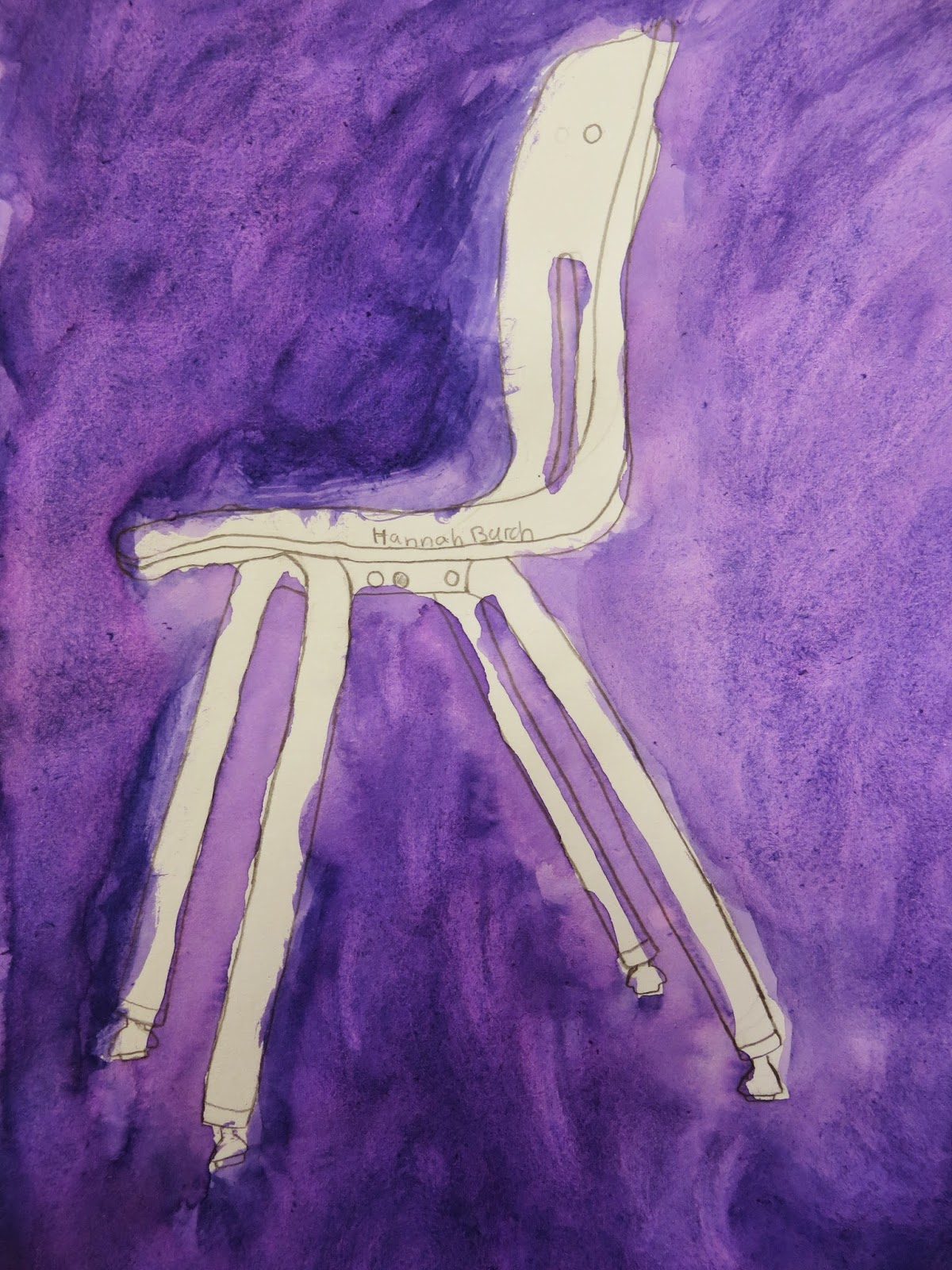 Shana's Art Room : Negative Space Chairs (7th)
