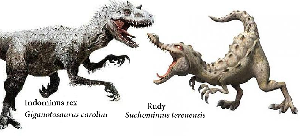 Abe's Animals: Size comparison of Rudy and Indominus Rex