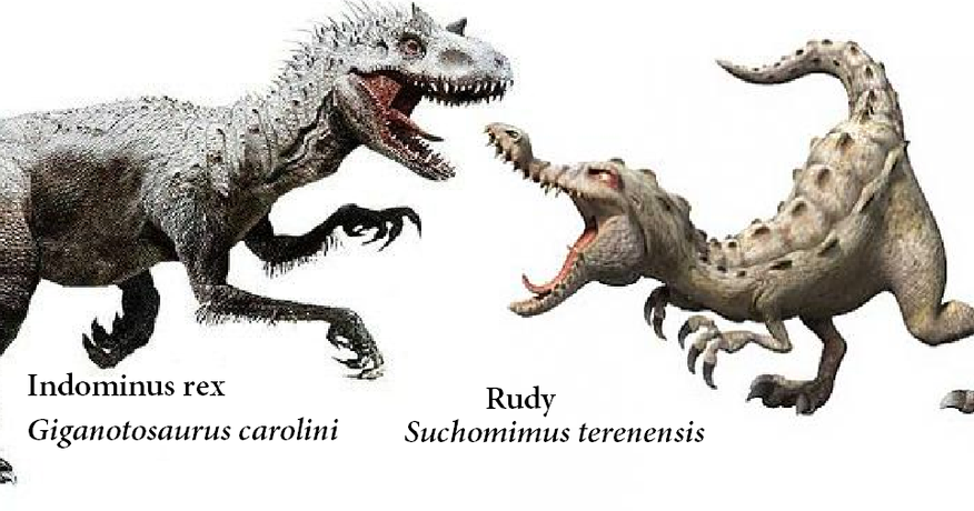 Abe's Animals: Size comparison of Rudy and Indominus Rex