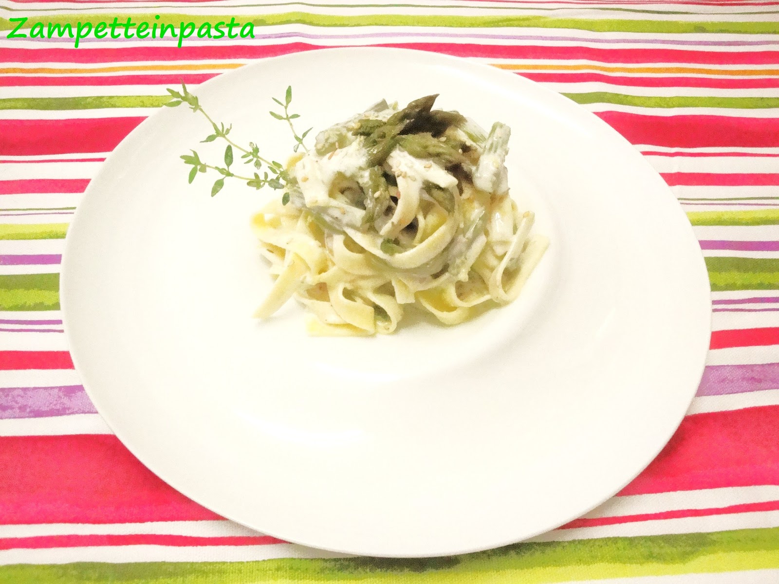 LASAGNETTE CON ASPARAGI E ROBIOLA | ZAMPETTE IN PASTA