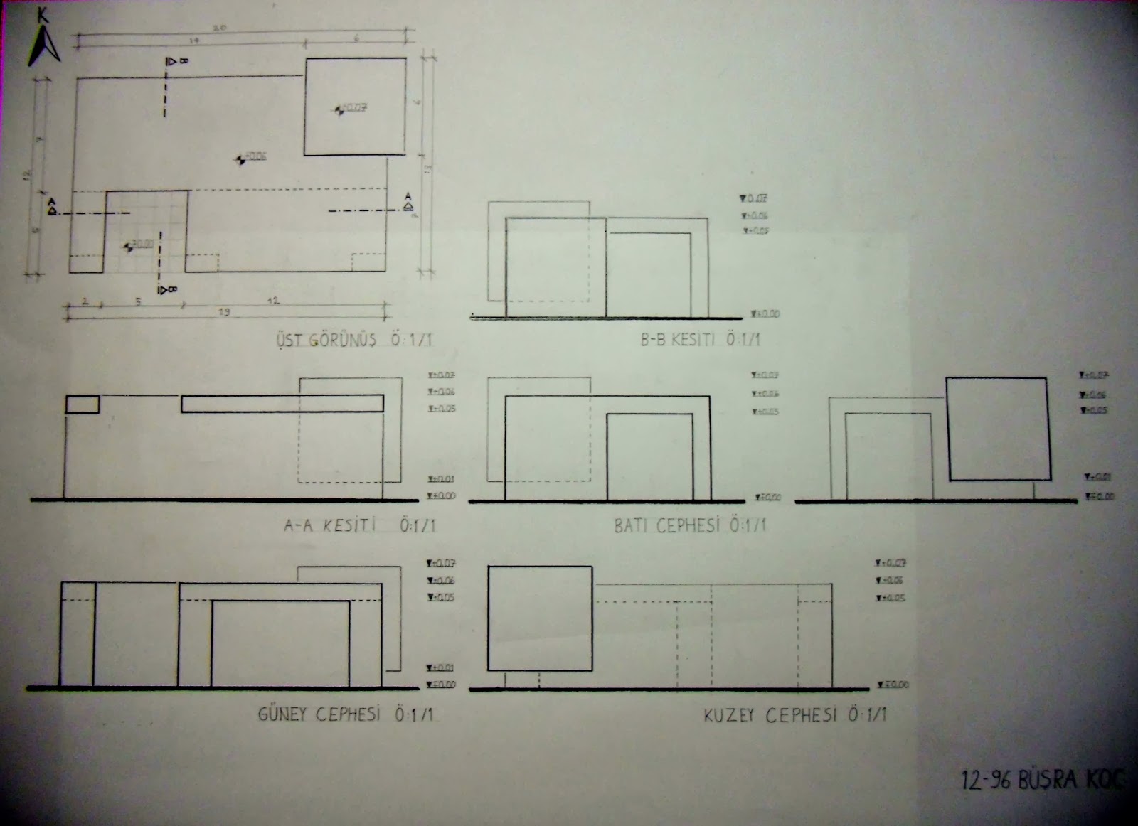 ORTOGRAFİK SET ÇİZİMİ (PLAN-KESİT-GÖRÜNÜŞ) - MİMARLIK OKULU - Mimari Blog
