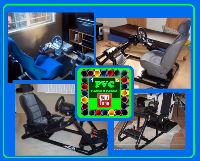 PVC PASSO A PASSO: Console Cockpit para games, feitos de cano, tubo de ...