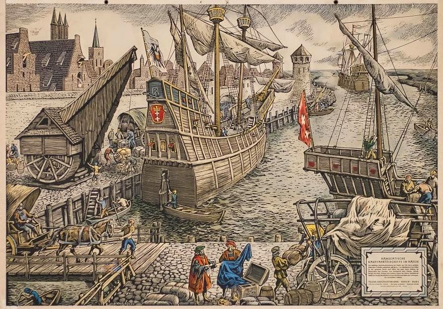 A Journey of Postcards: Hanseatic cities