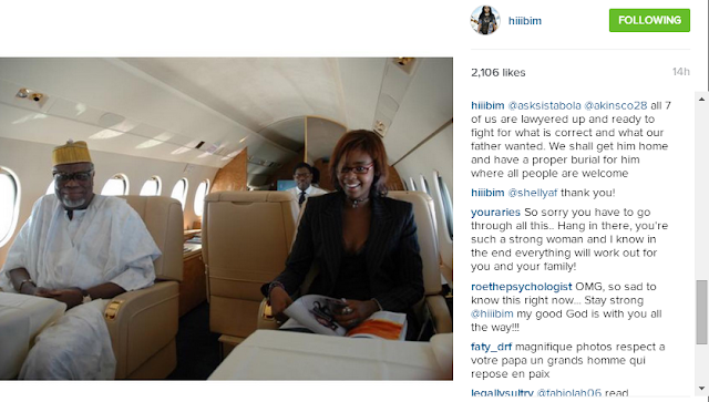 Daughter of late billionaire, Deinde Fernandez, calls out her father's ...