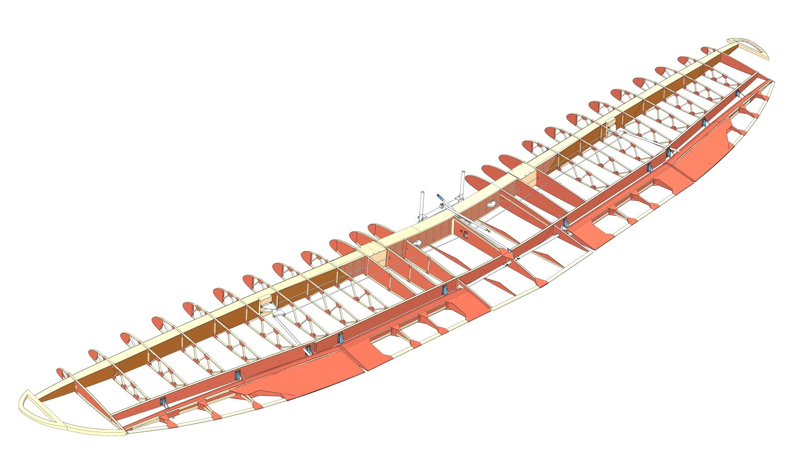 AERODYNE: Construction de l'aile, on attaque le longeron