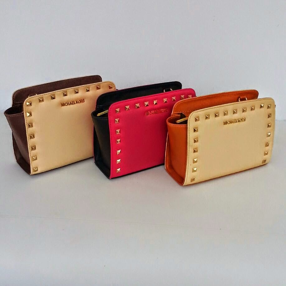 Sarae Butik: Tas Michael Kors (MK) Mini Selma Messenger Studded