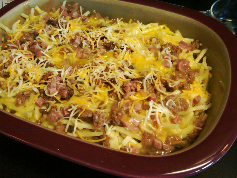 3 Sisters Losing It!: Meaty Breakfast Bake