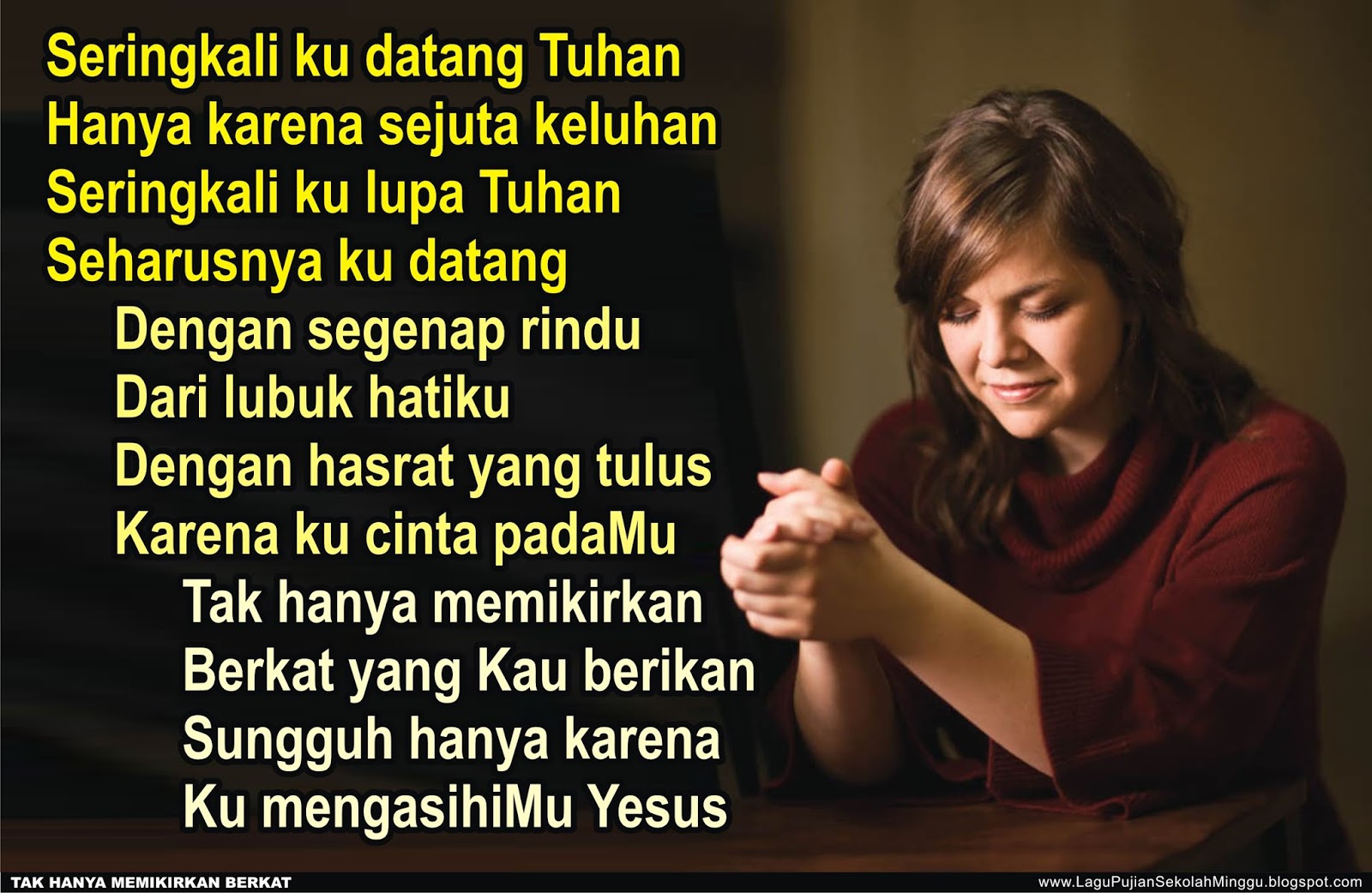 Lirik Lagu Pujian Rohani Kristen Sekolah Minggu Gereja Tuhan Yesus: Tak ...