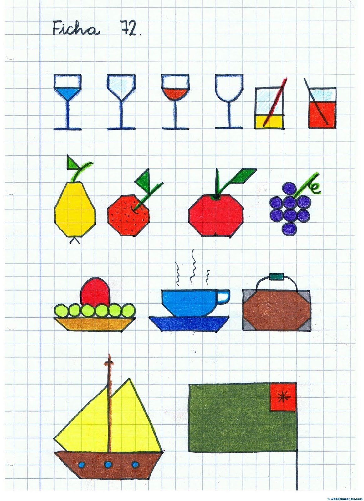 Dibujos divertidos en retículas