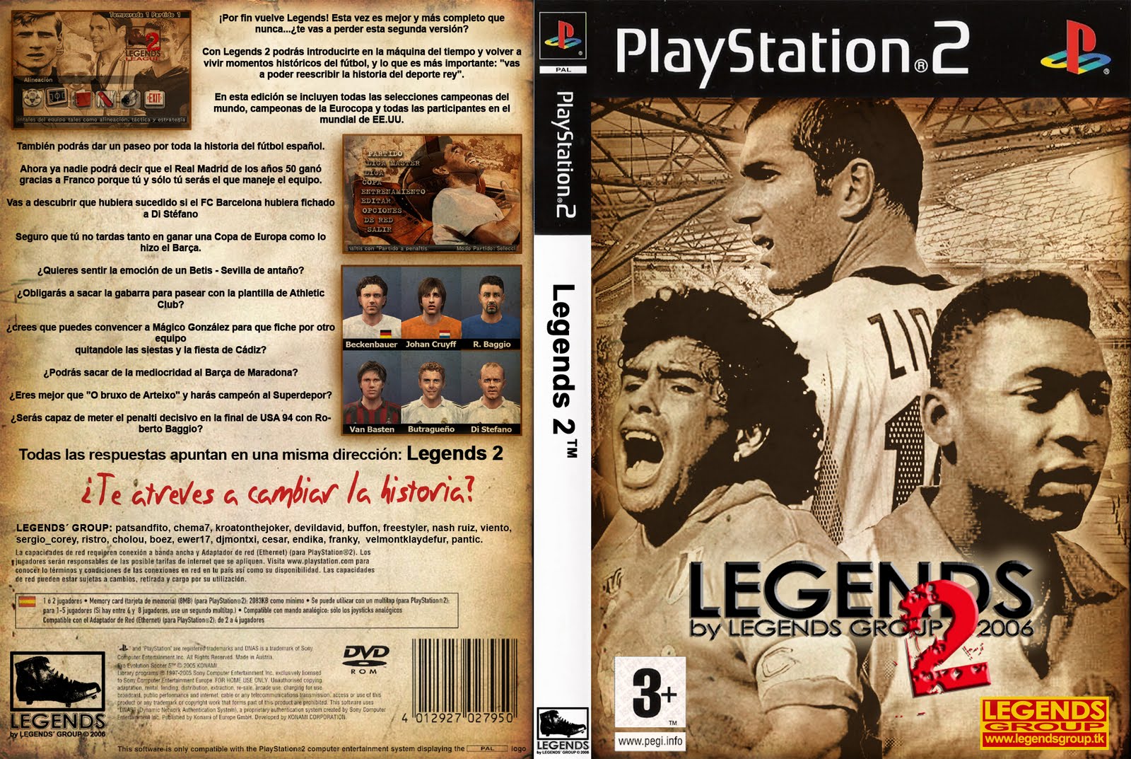 Legends 2 by Legends Group 2006 - PES 5 (PS2) ~ Bomba Patch Golden