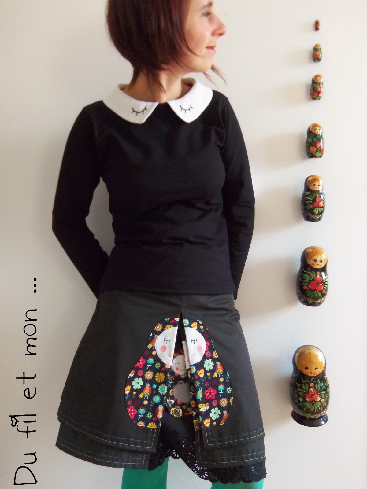 Du fil et mon...: Jupe Matriochkas