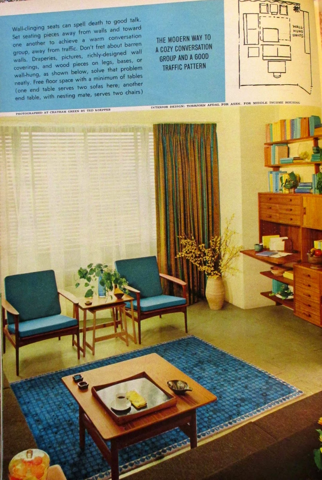 The Literate Quilter: October 1962 Home Decorating: When Turquoise Was ...