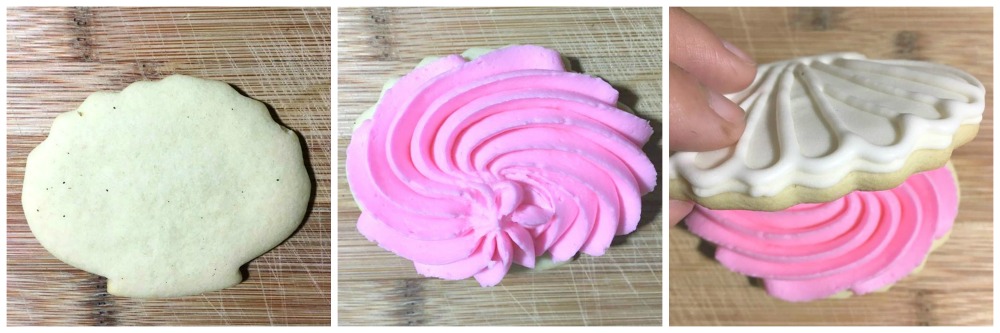 Mermaid Clam Cookies for a Mermaid Birthday Party