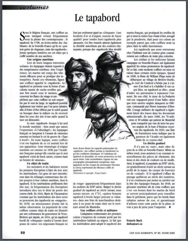 Flintlock and tomahawk: Le Tapabord Francis Back