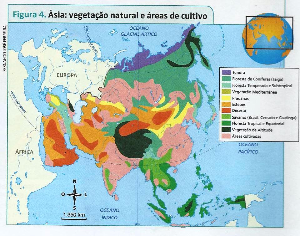 A Geografia como Protagonista!: Ásia - Clima, Vegetação e Relevo