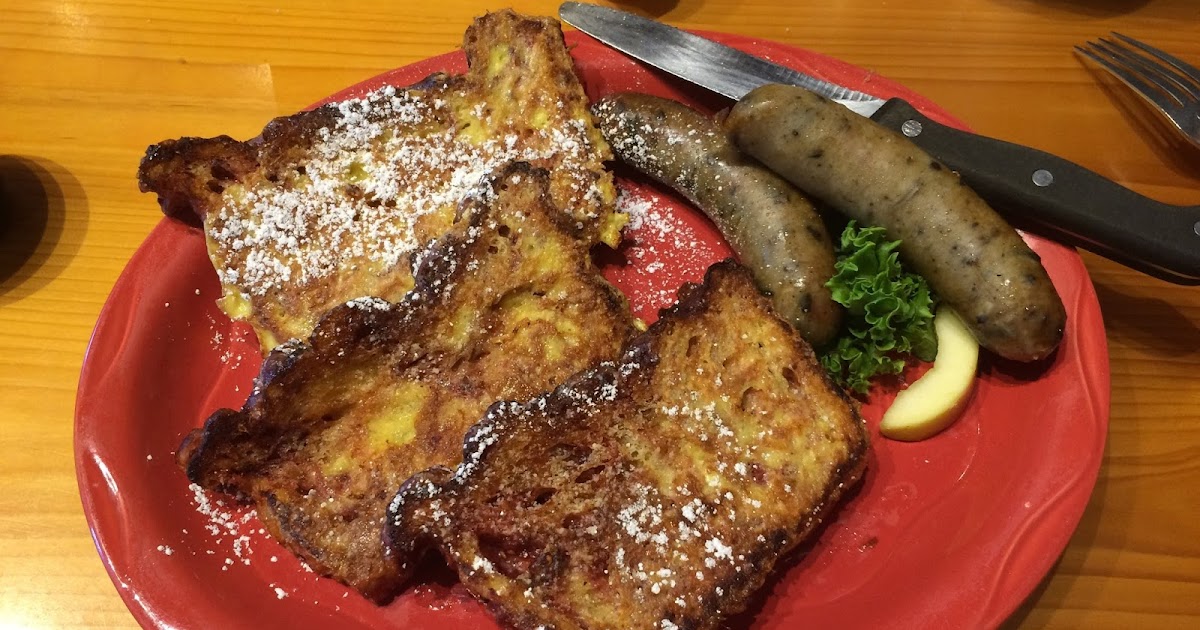 Raspberry Fritter French Toast & Wild Rice Sausages