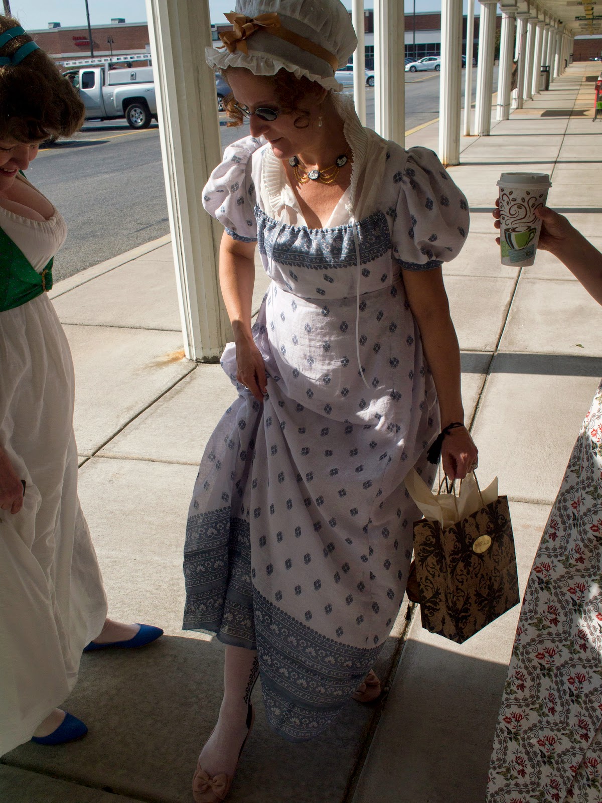 Madame Modiste Historic-ish Costuming (drinking champagne while wearing ...