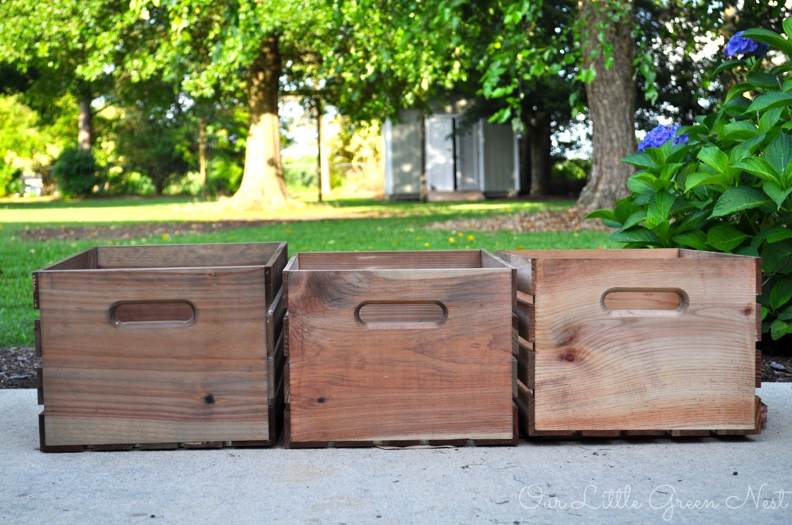 Our Little Green Nest: Weathered Wood Crates