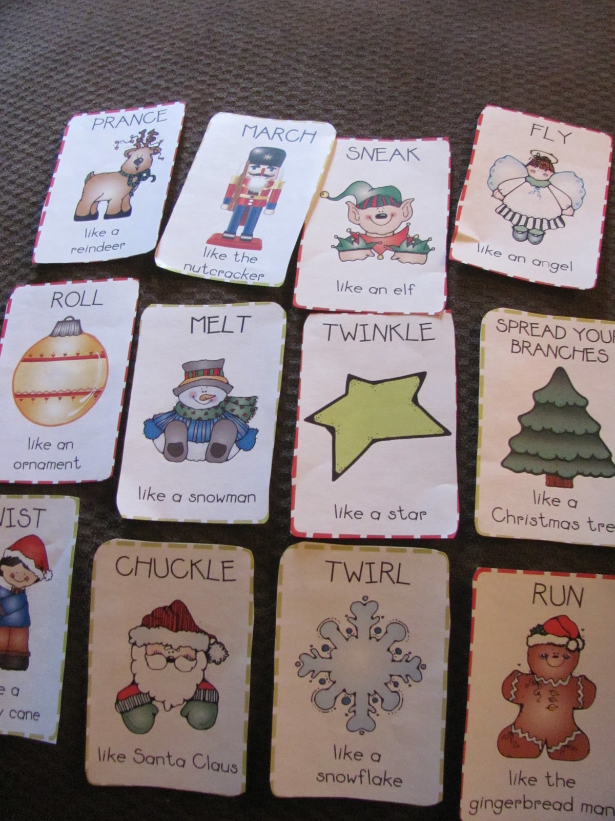 Life In The Unknown: Christmas Action Cards