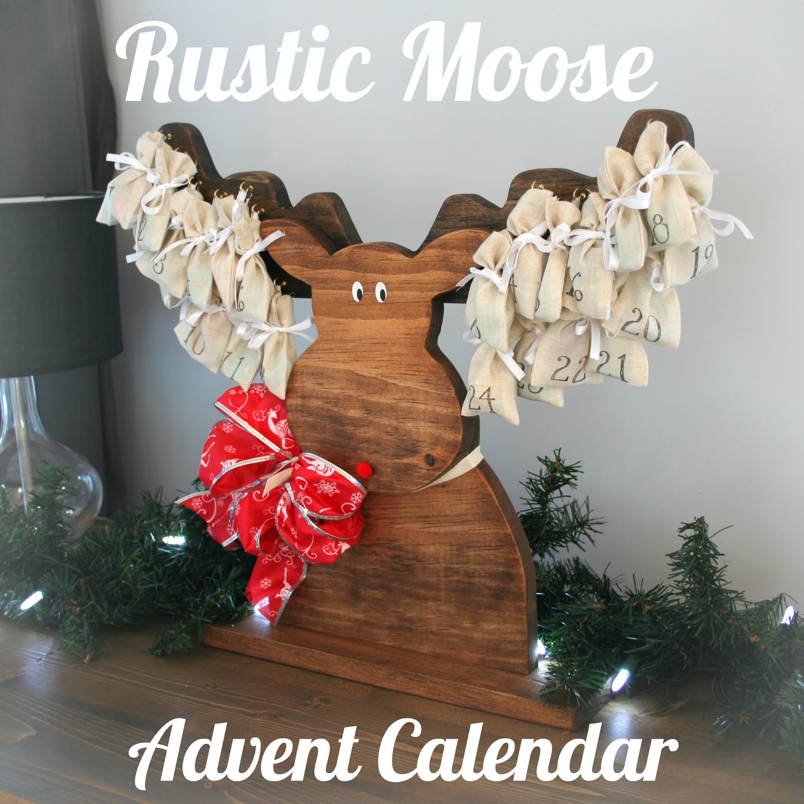 The Painted Key: 12 Days of a DIY Christmas Rustic Moose