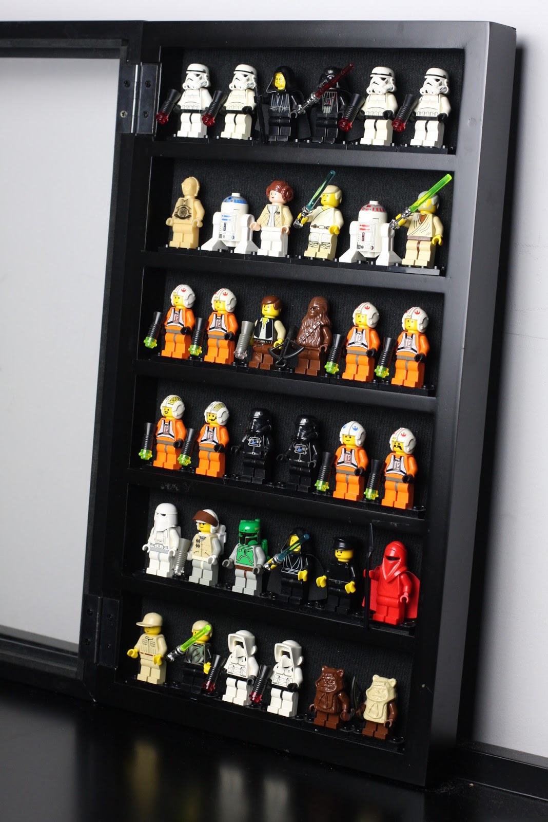 GEEK DIY BAM!: STAR WARS LEGO MINIFIGURES WALL FRAME DISPLAY DIY TUTORIAL