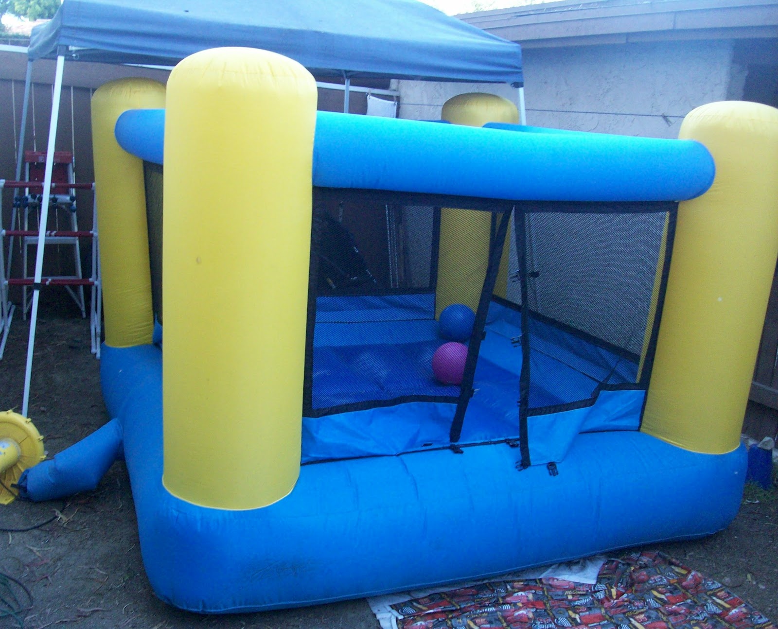104 Days of Summer Vacation: Backyard Bounce House