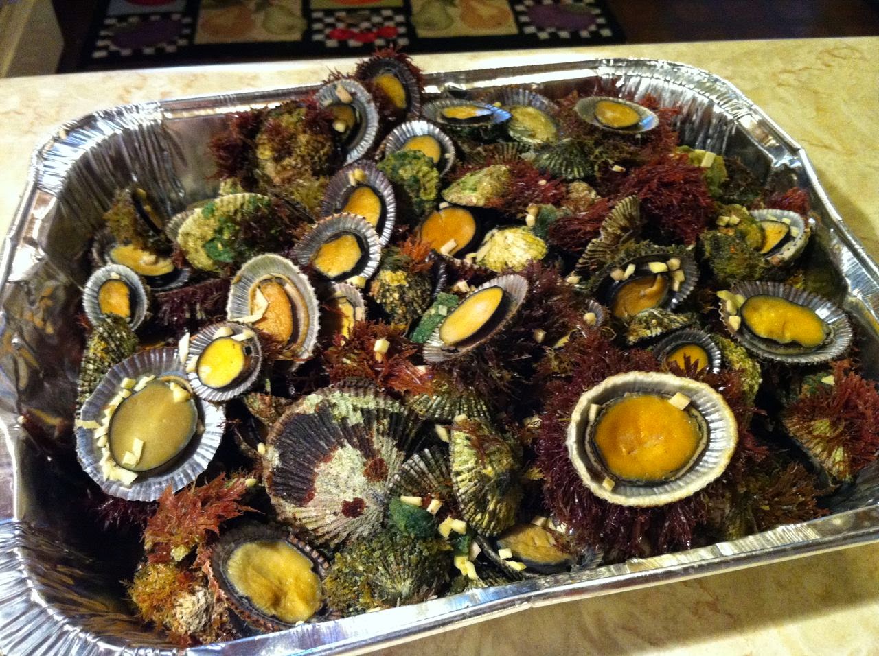 CHEF SAMBRANO: GRILLED OPIHI WITH CHILI PEPPER WATER