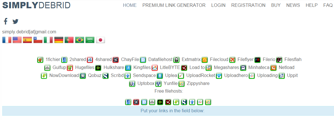 All Best premium links generator: SimplyDebrid