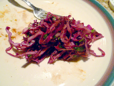 LEMON CHIFFON CAKE: Mexican Red Cabbage Slaw