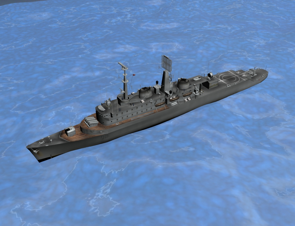 Modelos en 3D / 3D Models: HMS Antrim (D-19)