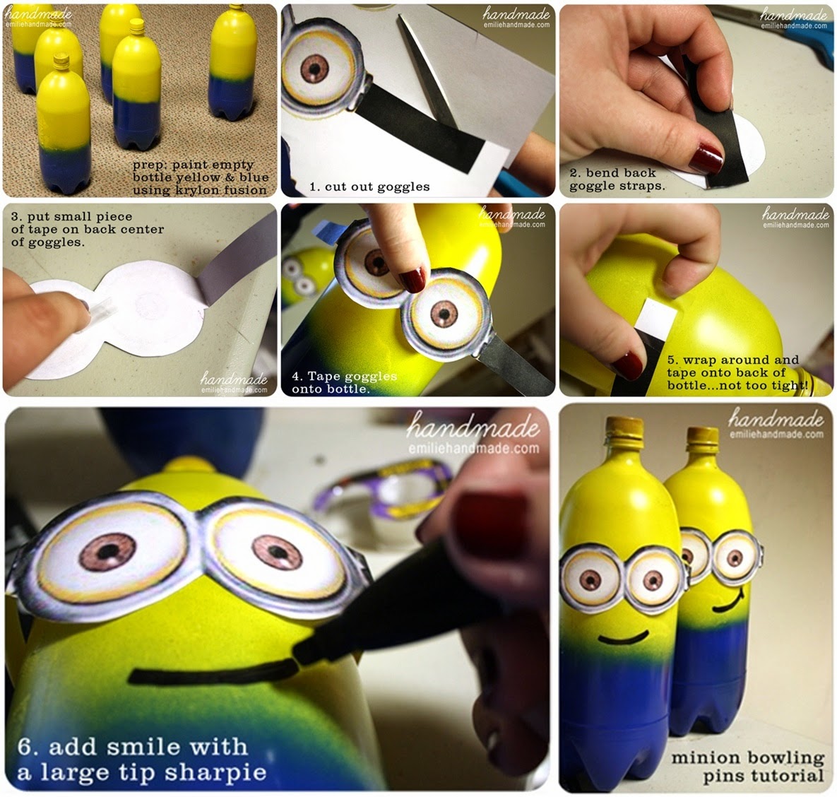 DIY Minion Bowling - DIY Craft Projects