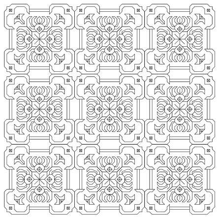 Imaginesque: Blackwork Embroidery: Small Motif/Fill Pattern