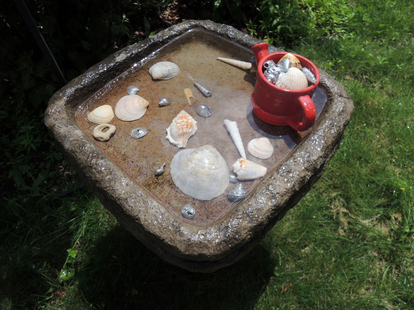 Holly Goes Lightly: Sea Shell Bird Bath
