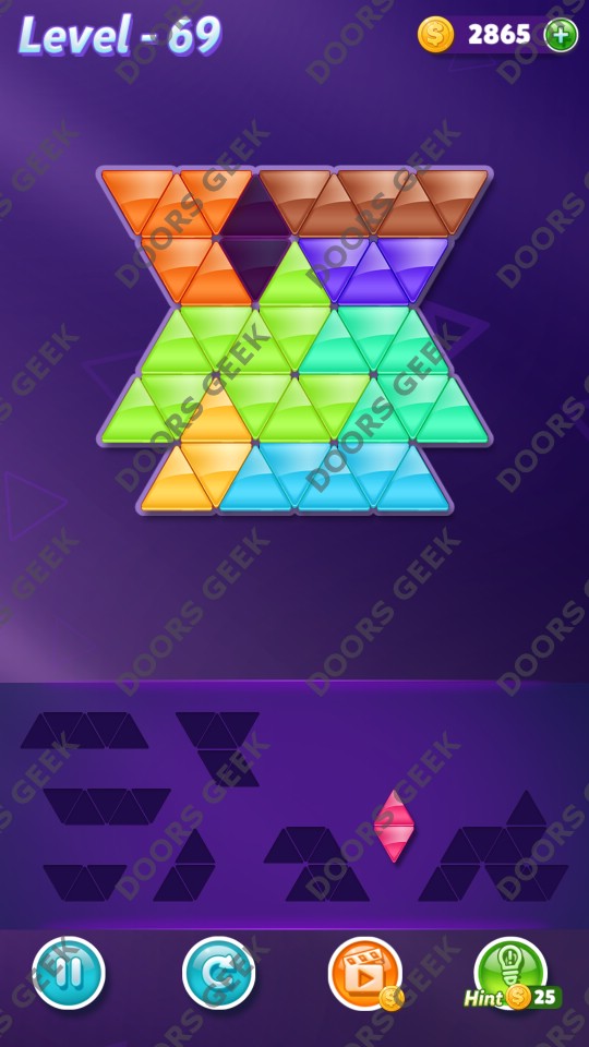Block! Triangle Puzzle Expert Level 69 Solution ~ Doors Geek