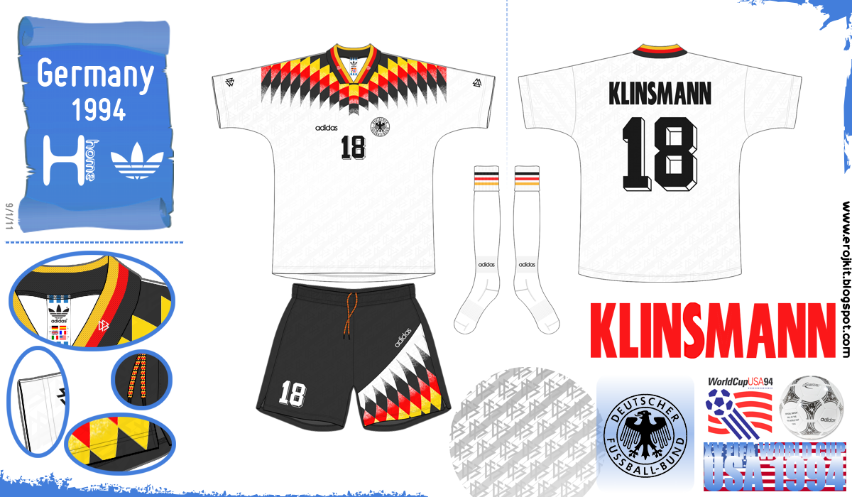 Kit Design, by eroj: 1994 Alemanha (Home e Away)