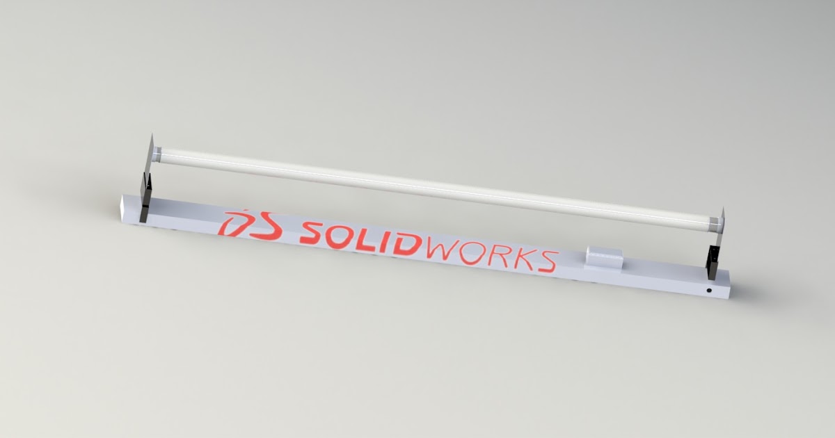 Get your CAD projects done.: Tube light made using SolidWorks.
