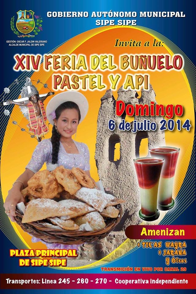 Feria del buñuelo pastel y el api ~ Ferias tradicionales en Bolivia