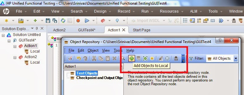 Unified Functional Testing 11.5: Object Repository in UFT 11.5