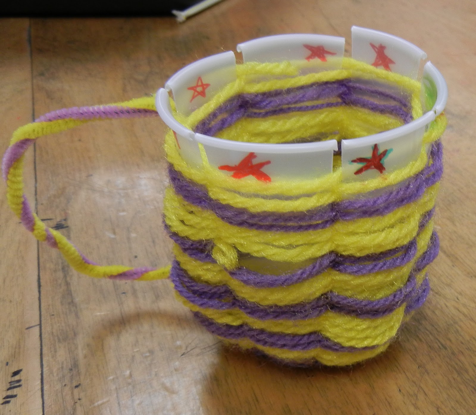 The Modern Art Smock: 4th Woven Yarn Cup Baskets