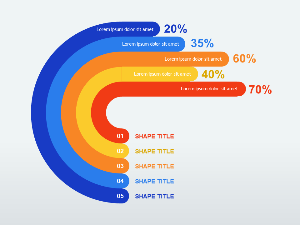 Arc Linear Number PowerPoint Templates - PowerPoint Free