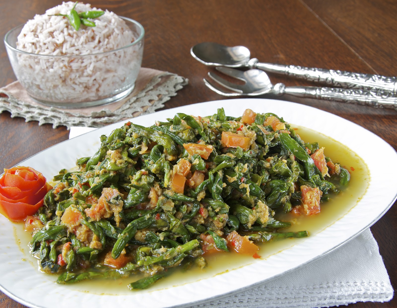 Indonesian Medan Food: Tumis Genjer