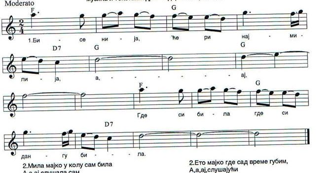 NOTE | DOMACE I STRANE: IDI KUĆI OČEŠLJAJ SE NOTE AKORDI TEKST