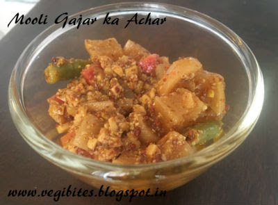 Mooli Gajar ka Achar | Vegetarian bites to tickle your senses