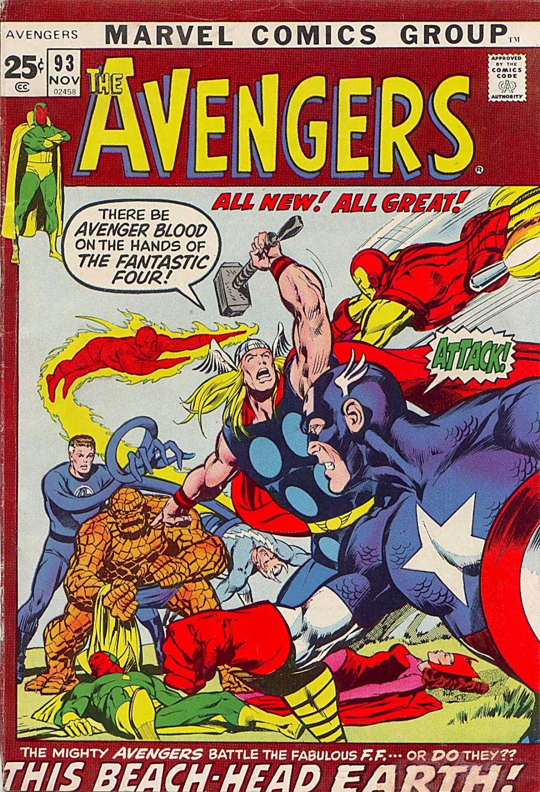 "Hero Envy" The Blog Adventures: THE TOP 5 GREATEST BATTLES OF THE AVENGERS