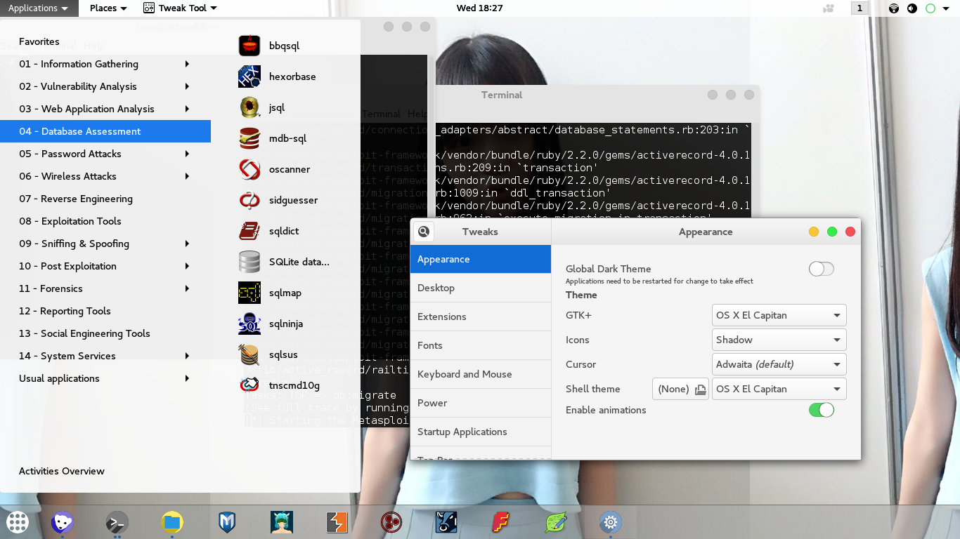 cara mengubah tampilan kali linux seperti mac os x | WithOutShadow