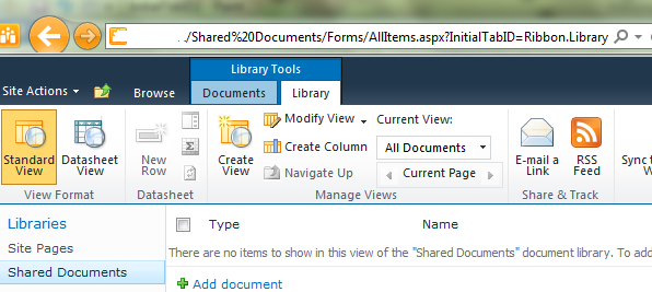 SharePoint Kings: Open different tabs in document library